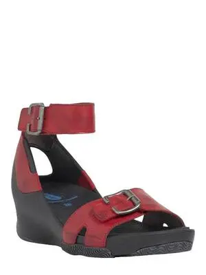 WOLKY Eraza Ankle Strap Sandal Red