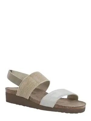 Naot Amy Slingback Sandal - Beige Lizard/beige
