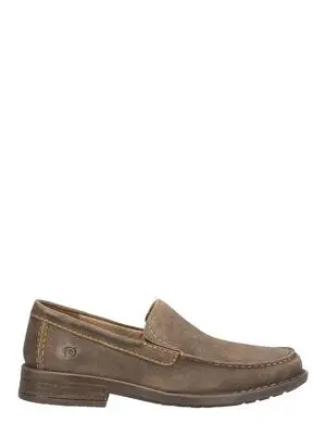 BØRN Leather Slip-on Loafer - Taupe Distressed