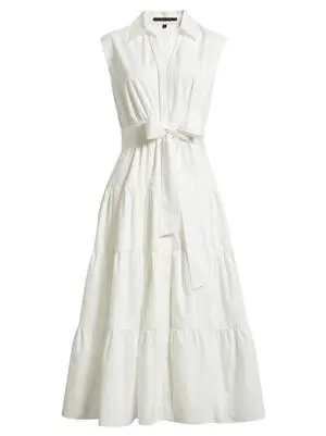 Kobi Halperin Bea Sleeveless Shirtdress - White
