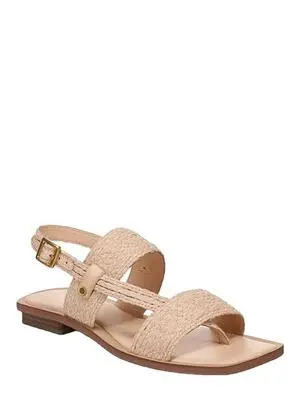 Franco Sarto Leather Sandals - Straw