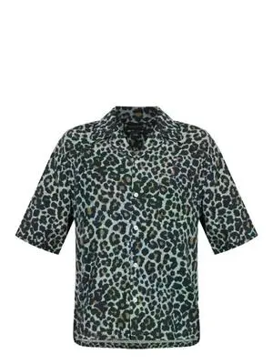 ALLSAINTS Leopard-pattern Pocket Shirt - Grey