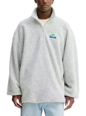 American Vintage Hoktown Half-zip Sweatshirt - Grey