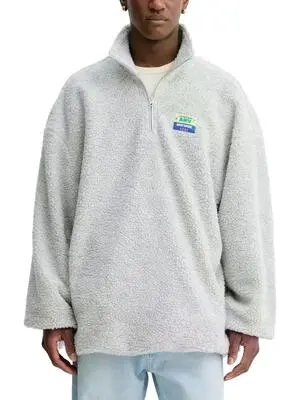 American Vintage Hoktown Half-Zip Sweatshirt Grey