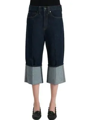 Khaite Boyle Ankle Wide Leg Jeans - Benson