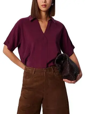 Whistles Sasha Relaxed Fit Shirt - Fig