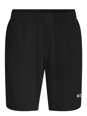 BOSS Logo Track Shorts - Black