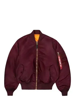 Alpha Industries Zip-up Reversible Bomber Jacket - Red