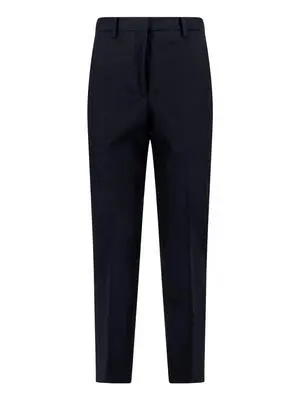 Incotex Silk Blend Trousers - Black
