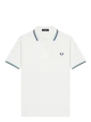 Fred Perry Tipped Short-sleeve Polo Shirt - White