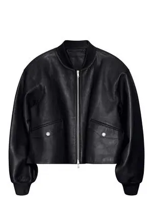 STAND STUDIO Callum Leather Jacket - Black