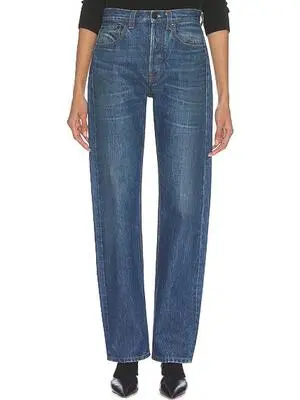 THE ROW Daciana Straight Leg Jeans - Medium Indigo