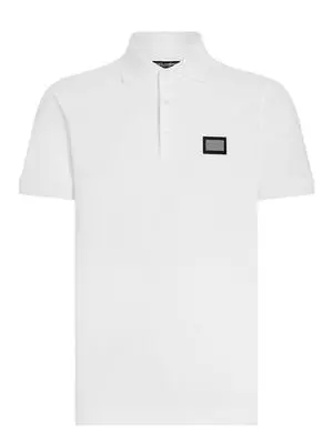 Dolce & Gabbana Cotton Polo Shirt - White