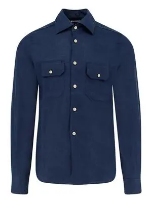 Kiton Linen Shirt - Blue