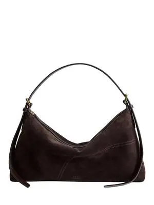 ATP ATELIER Castellare Suede Shoulder Bag - Brown
