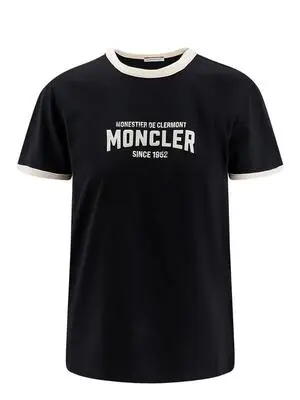 Moncler Organic Cotton T-shirt - Black