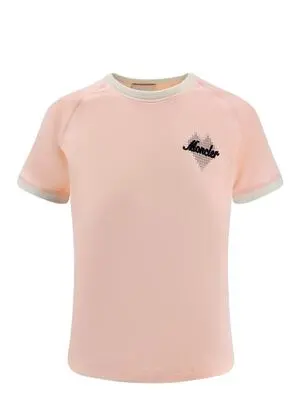 Moncler Cotton T-shirt - Pink