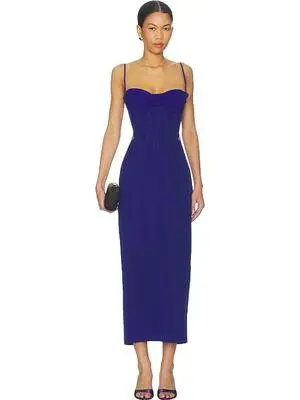 Bardot Martini Midi Dress - Cobalt
