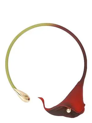 Cult Gaia Calla Choker - Vermillion Multi Vermillion Multi