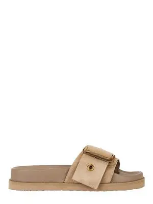 ALLSAINTS Ellie Western Slider - Sand Brown