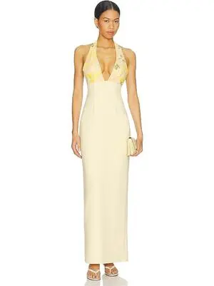 Majorelle Maizie Gown - Yellow Multi