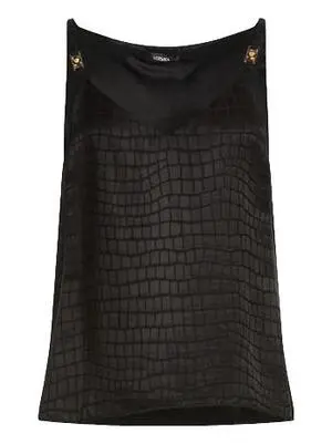 Versace Viscose And Silk Camisole - Black