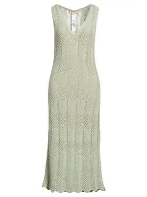 TWINSET Midi Dress In Crochet-knit - Green