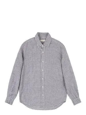 ORIGINAL VINTAGE Checked Linen Shirt - White
