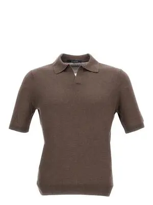 Tagliatore Keith Polo Shirt - Brown