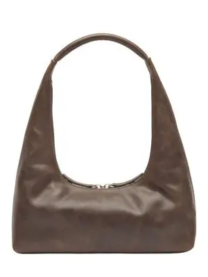 MARGESHERWOOD Hobo Shoulder Bag - Washed Brown
