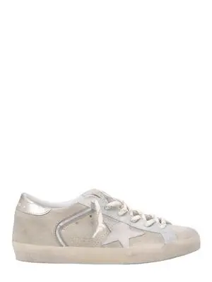GOLDEN GOOSE Superstar Suede Sneakers - Beige/platinum