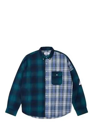 PALACE Patchy Flannel Shirt - Blue
