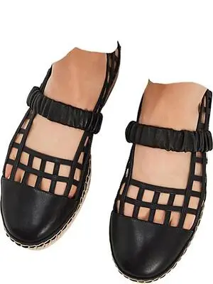 Ash Checked Out Espadrilles - Black