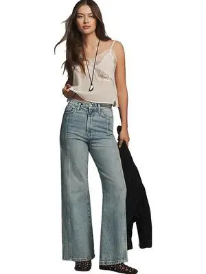 Joe's Jeans Mia High-rise Wide-leg Jeans - Genuine