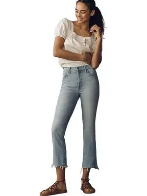 MOTHER High-rise Crop Straight Step Jeans - You're My Favorite