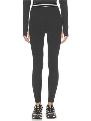 Splits59 High Waist Active Rib 7/8 Legging - Black