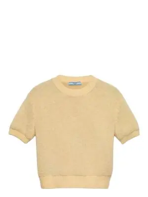 Prada Cashmere Crew-neck Sweater - Yellow