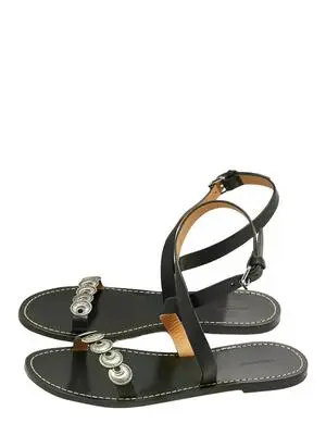 ISABEL MARANT VINTAGE Eldory Strap Sandals - Black