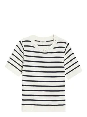 SUGARLIPS SUGARLIPS Tessie Stripe Cotton Sweater