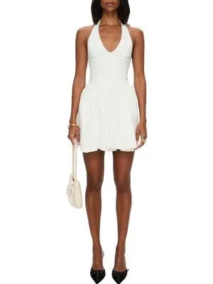 Princess Polly Karisse Halter Mini Dress - White