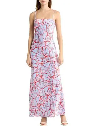 SUGARLIPS Cerys Floral Tirza Maxi Dress - Lavender-multi
