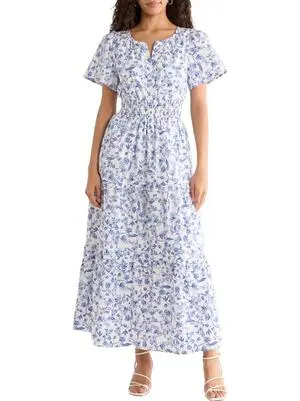 SUGARLIPS SUGARLIPS Kearny Floral Palmer A-Line Dress