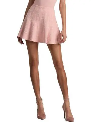Alice + Olivia Zona High-waist Miniskirt - English Rose