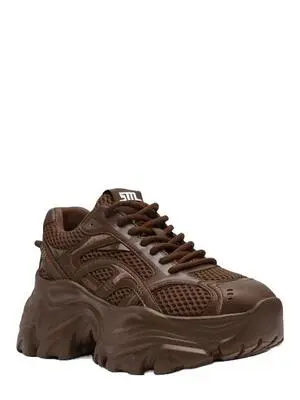 Steve Madden Ripper Platform Sneakers - Brown