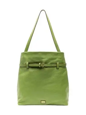 FRANCES VALENTINE Charlie Leather Shoulder Bag - Fern