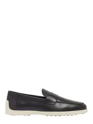 TOD'S Leather Loafers - Blue