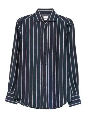 Brunello Cucinelli Striped Shirt - Blue