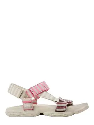Camper Karst Striped Sandals Grey