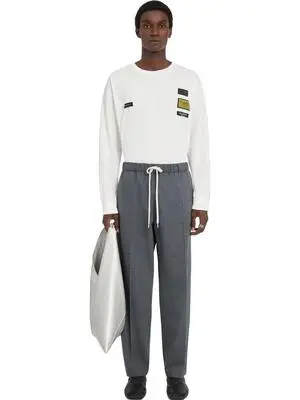 MAISON MARGIELA Tailored Wool-blend Trousers - Grey