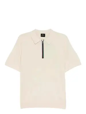 Paul Smith Knitted Polo Shirt - Neutrals